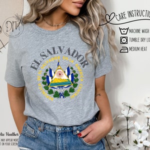 El Salvador Shirt, El Salvador Flag Shirt, Regalo Para Salvadoreña ...