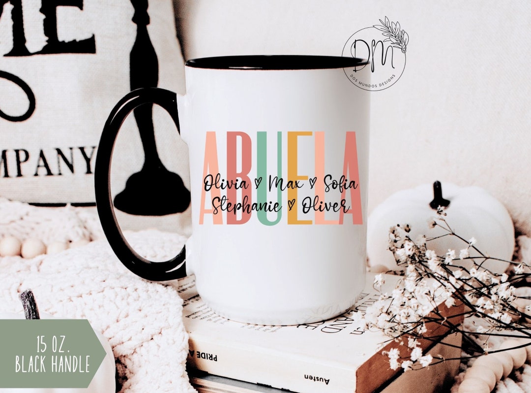Abuela Mug With Grandkids Names Mug for Abuela Mug Personalized Abuela ...