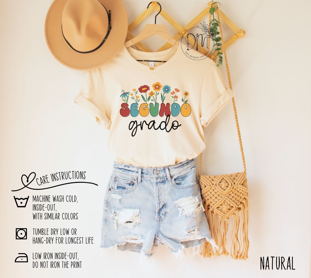 Segundo Grado Shirt, Maestra Shirt, Wildflowers Segundo Grado Shirt ...
