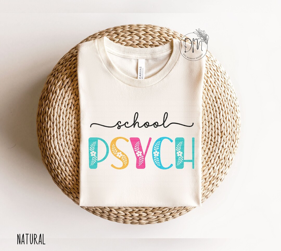 School Psych Shirt, Floral School Psychologist Tshirt, School Psych ...