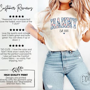 Comfort Colors Nanny Shirt Nanny Established Shirt Floral Nanny Tshirt ...