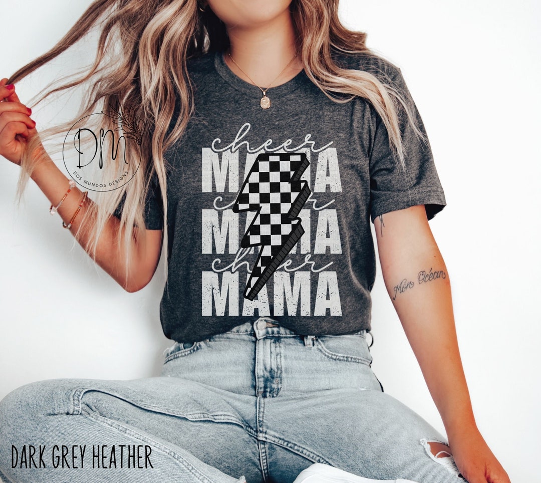 Cheer Mama Shirt, Cheer Mom Shirt, Cheer Mama Gift, Cheerleading Mama ...