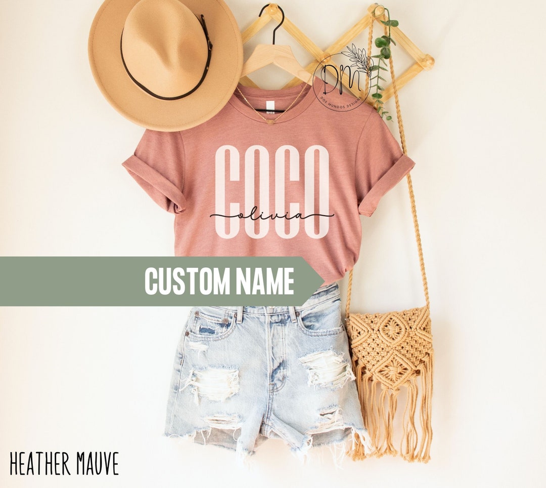 Custom Coco Shirt, Coco Custom Name Shirt, Personalized Coco Tshirt ...