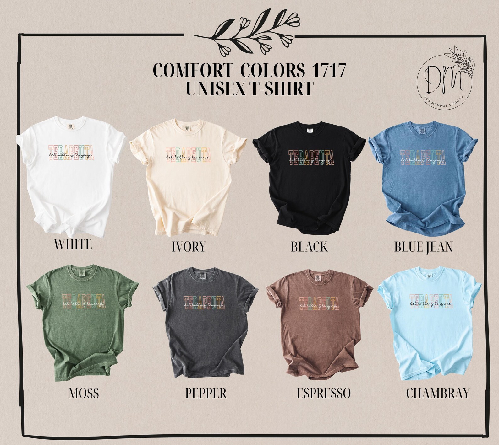 Terapeuta Del Habla Y Lenguaje Shirt, Latina Speech & Language ...