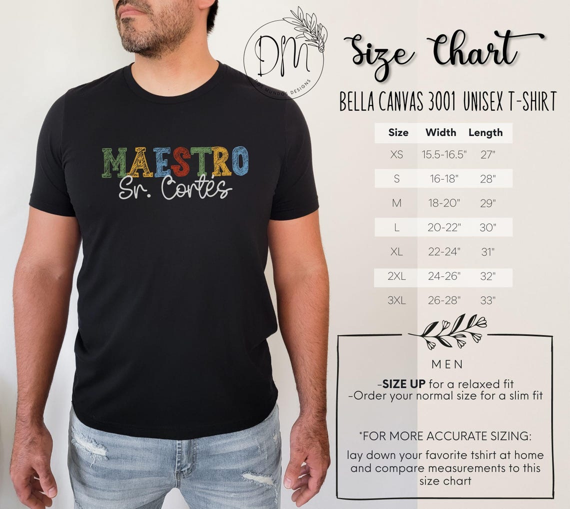 Custom Maestro Shirt, Personalized Maestro Shirt, Spanish Teacher T ...