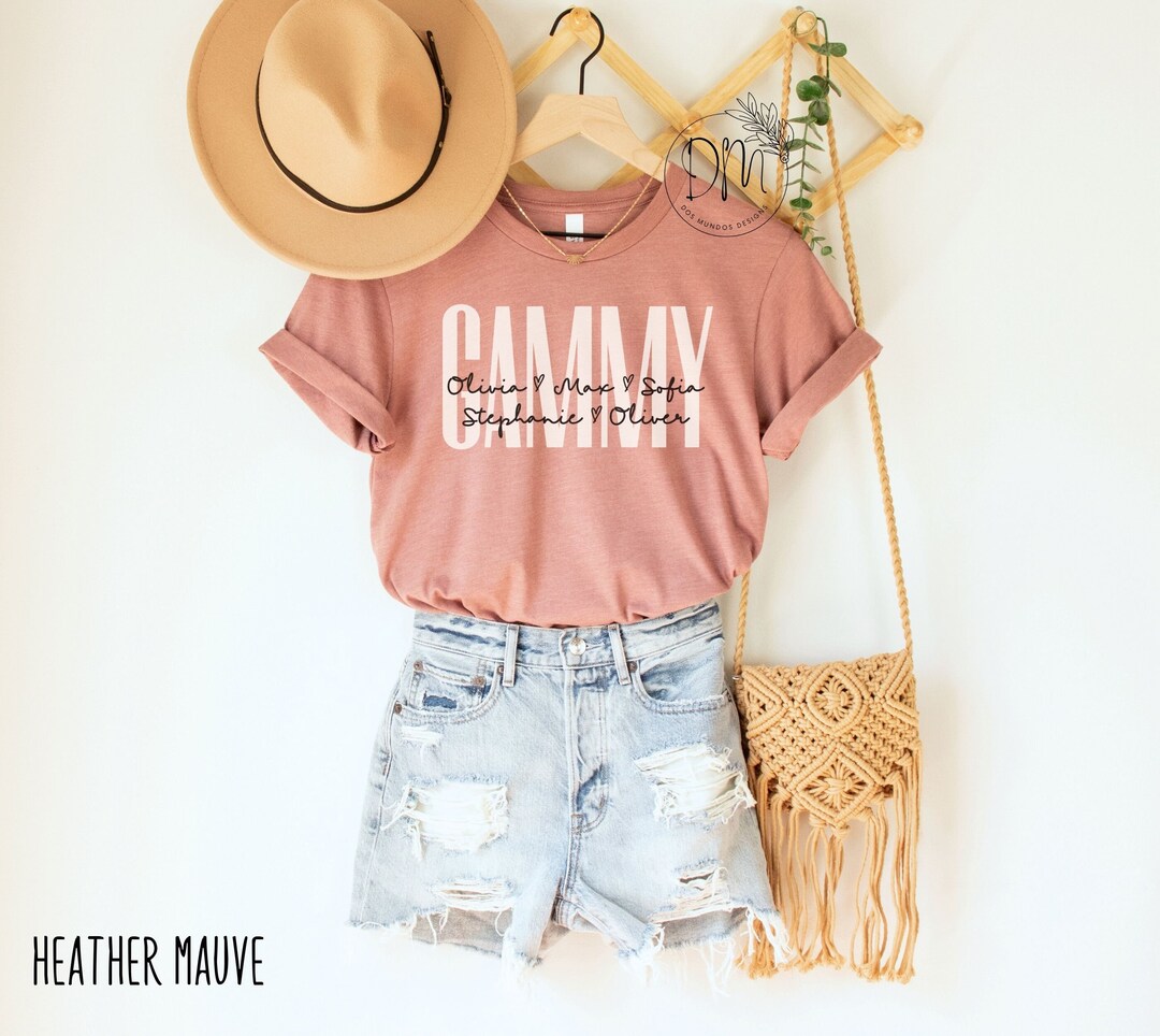 Gammy Shirt, Personalized Gammy T-shirt, Gammy Shirt With Grandkid ...