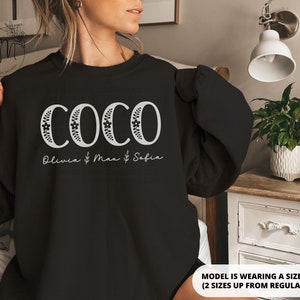 Coco Sweatshirt, Personalized Coco Sweatshirt, Wildflowers Coco ...