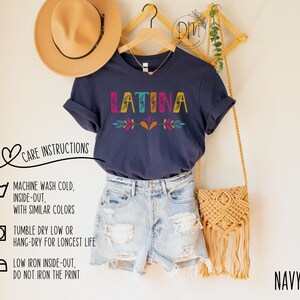 Latina Shirt, Floral Latina T-shirt, Latina Power Tee, Gift for Latina ...