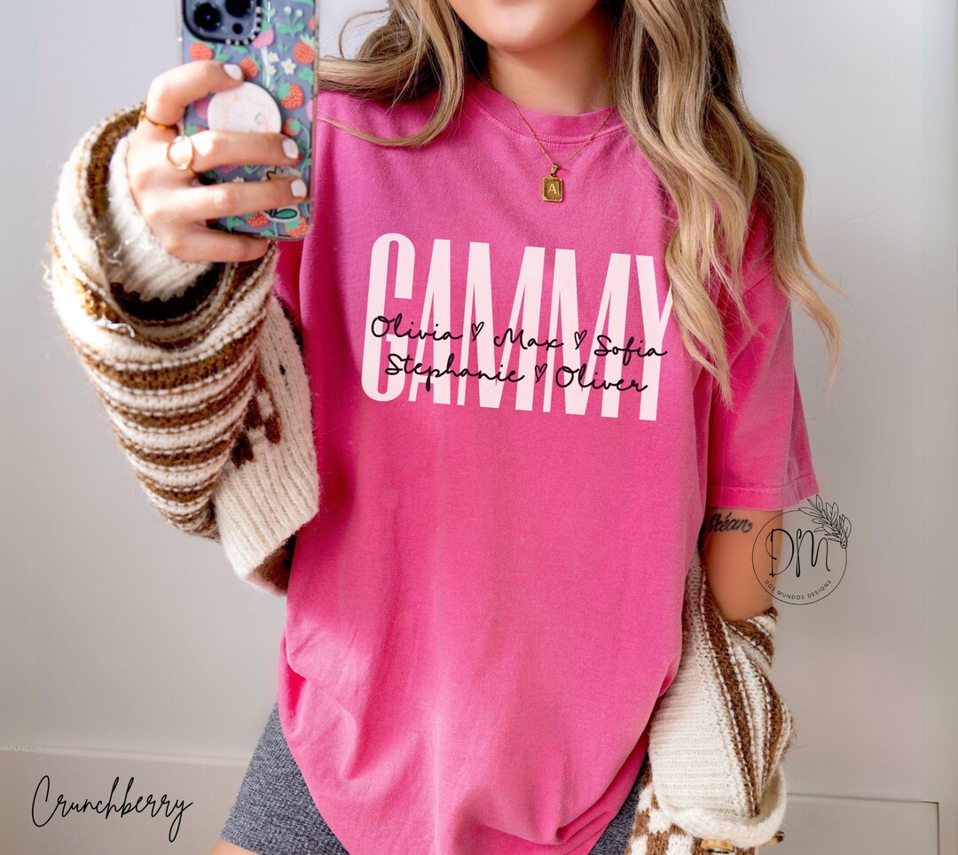 Comfort Colors Gammy Shirt Personalized Gammy Shirt Gammy Shirt ...