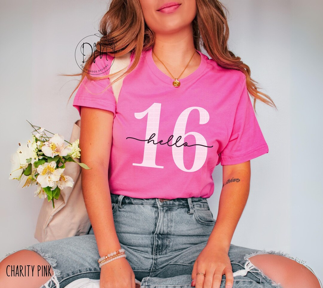 16th Birthday Shirt Hello 16 Shirt Sweet Sixteen Shirt Hello Sixteen ...