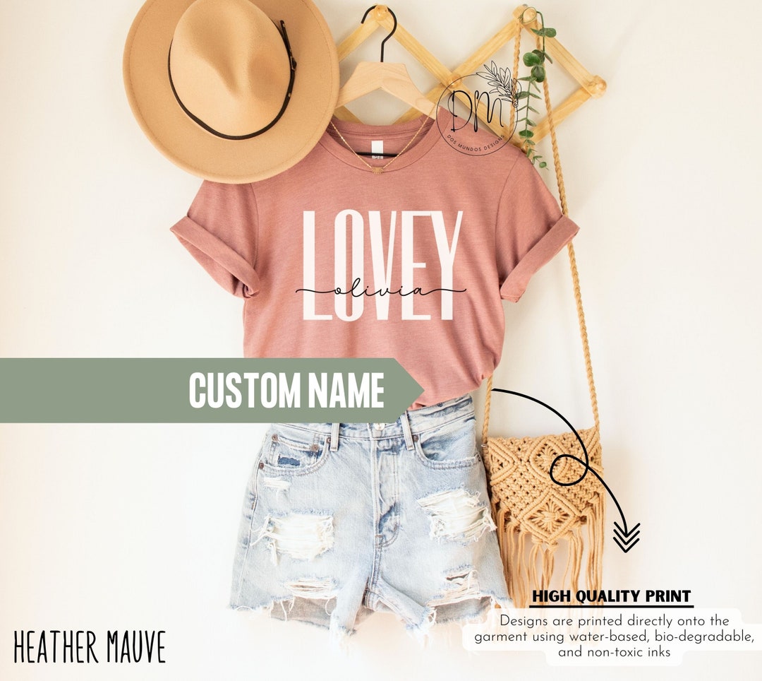 Custom Lovey Shirt Lovey Custom Name Shirt Personalized - Etsy