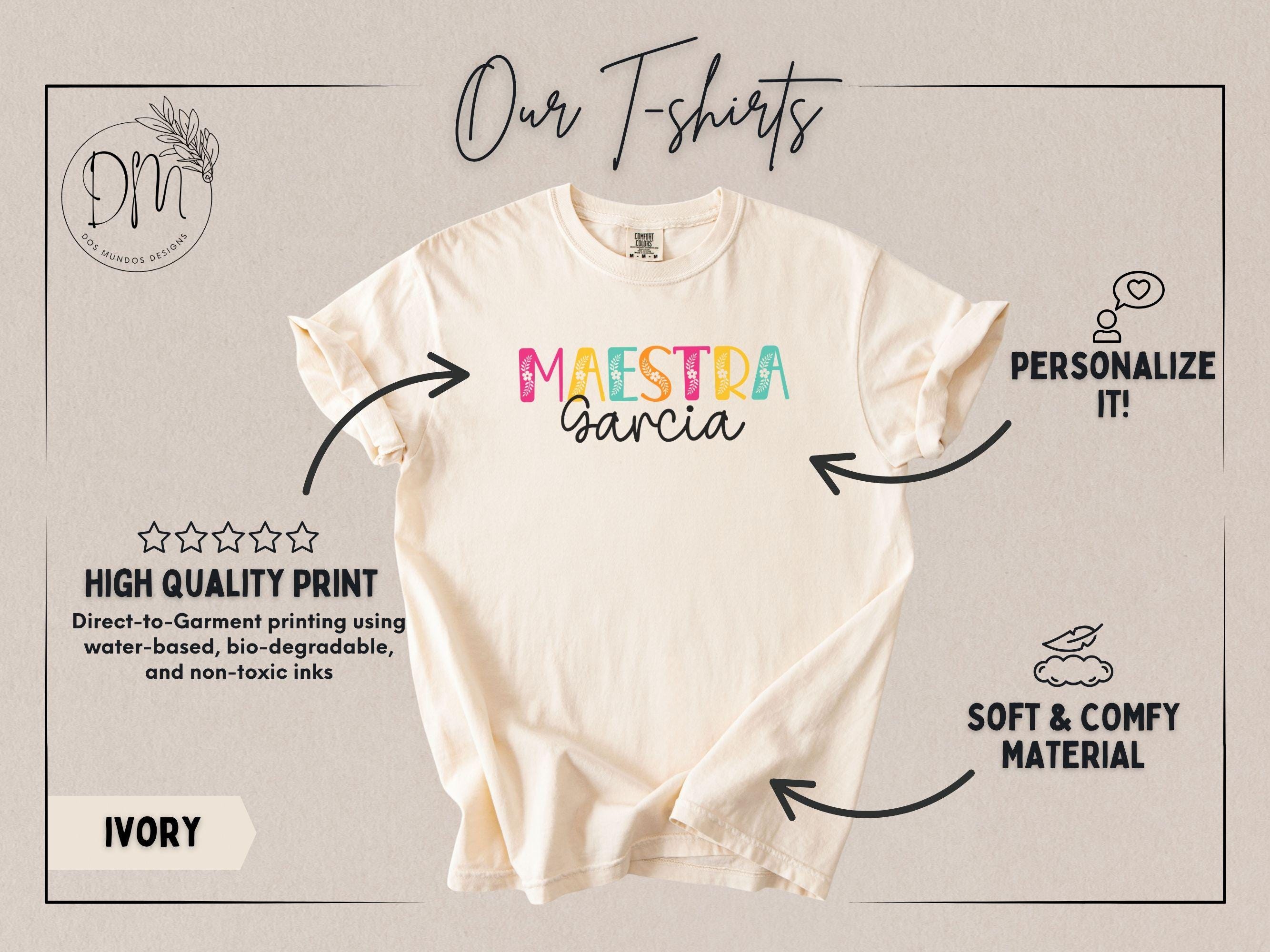 Maestra Shirt, Personalized Maestra Shirt, Spanish Teacher Appreciation ...