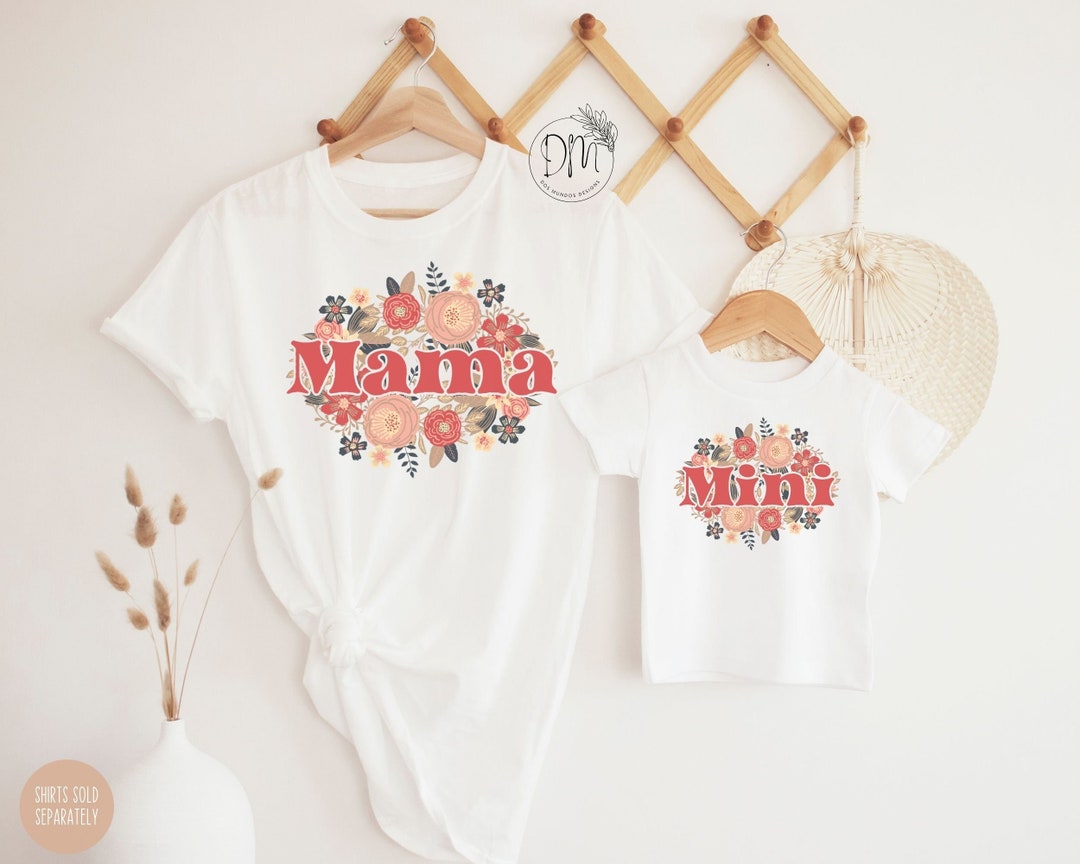 Floral Mama and Mini Shirt, Mama Shirt, Floral Mini Shirt, Mommy and ...