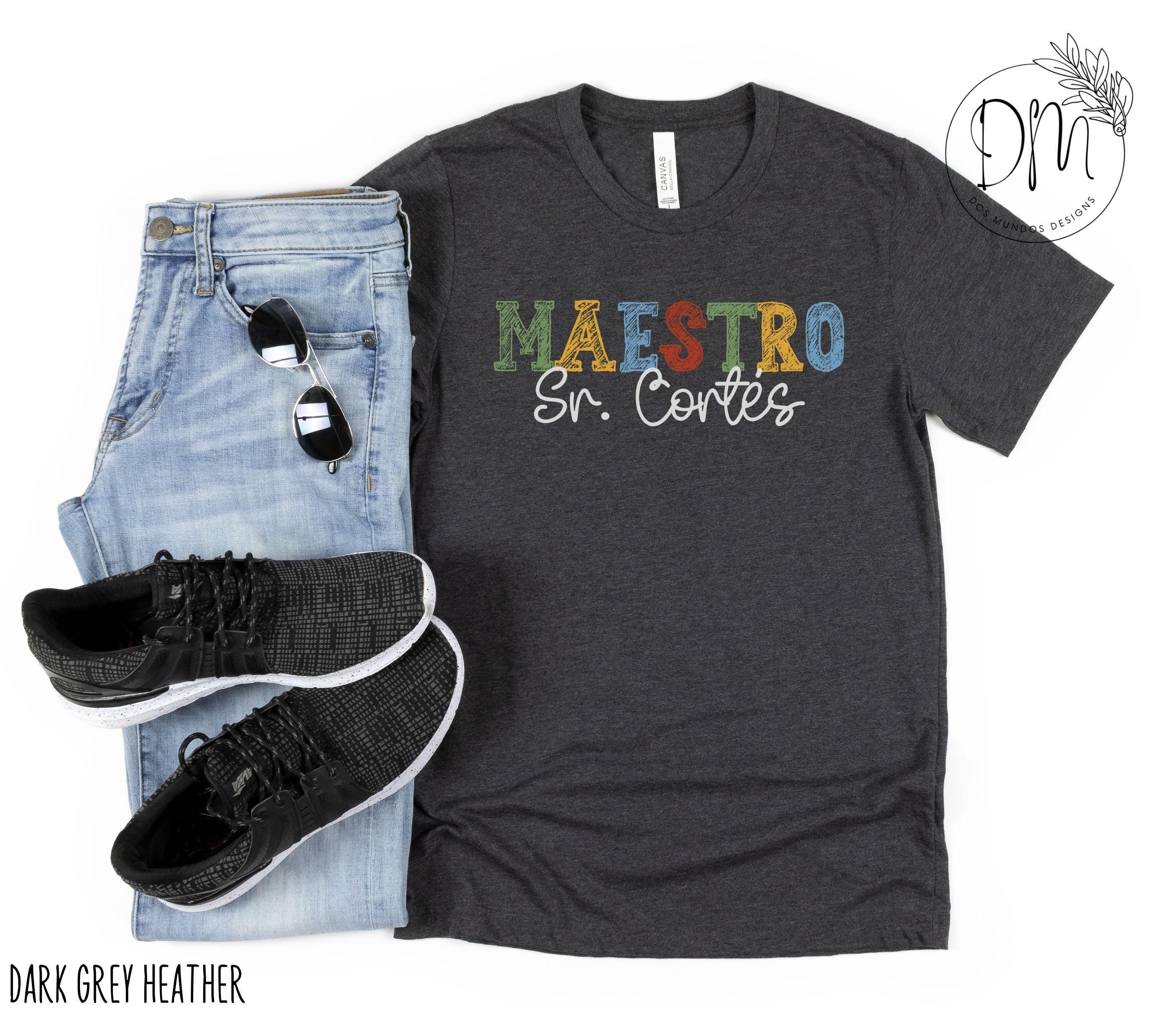 Custom Maestro Shirt, Personalized Maestro Shirt, Spanish Teacher T ...