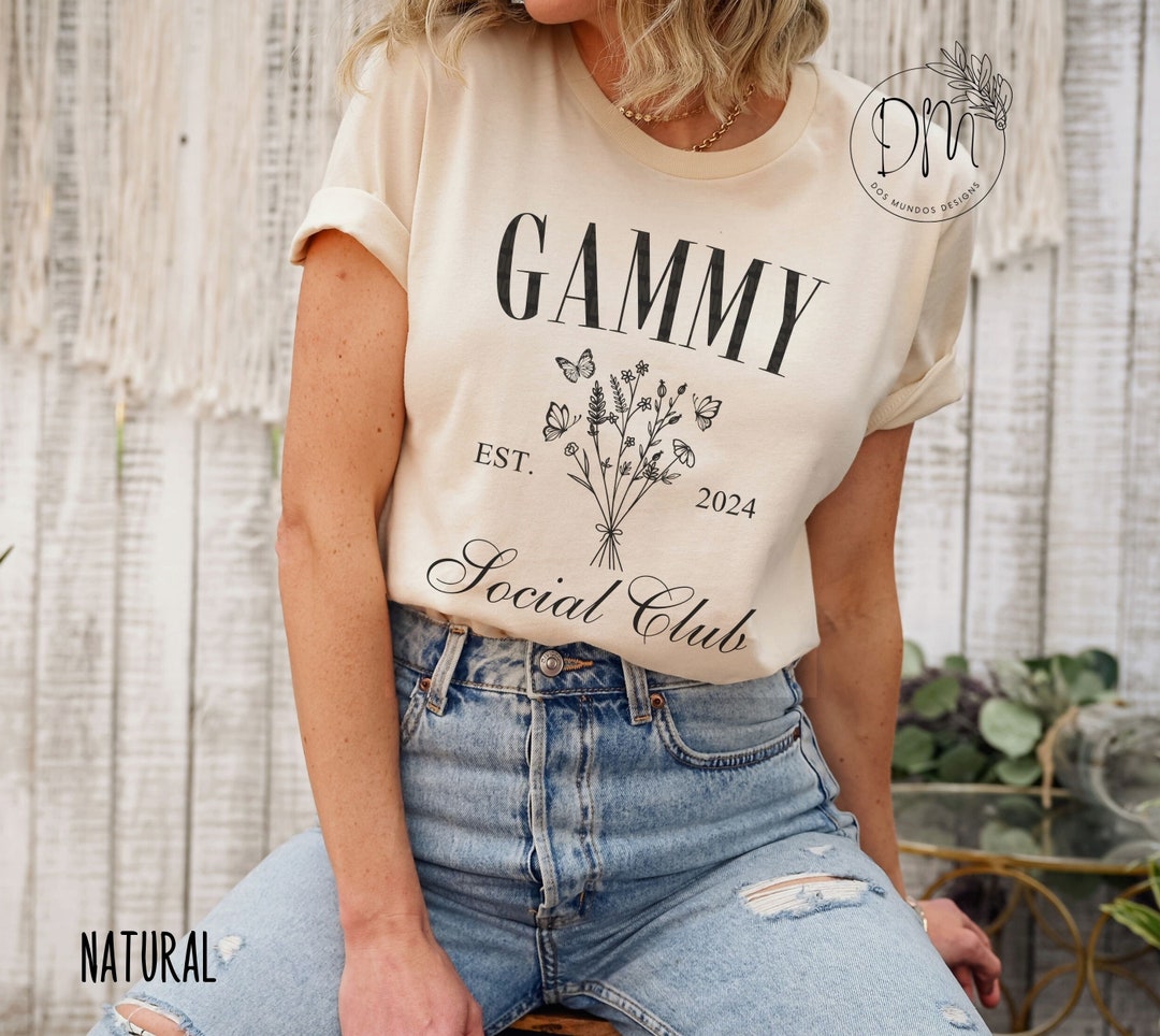 Gammy Shirt, Gammy Social Club Shirt, Personalized Gammy Tshirt, Gammy ...