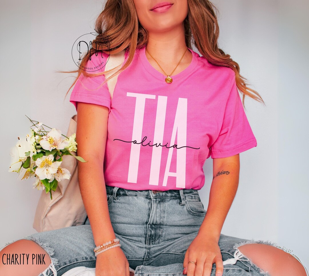 Custom Tia Shirt, Tia Custom Name Shirt, Personalized Tia Shirt, Gift ...
