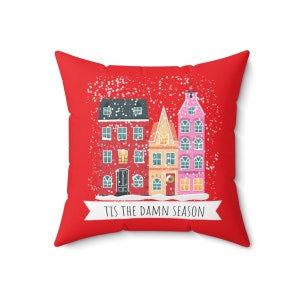 Taylor Swift Pillow Tis the Damn Season Taylor Swift Christmas Decor ...