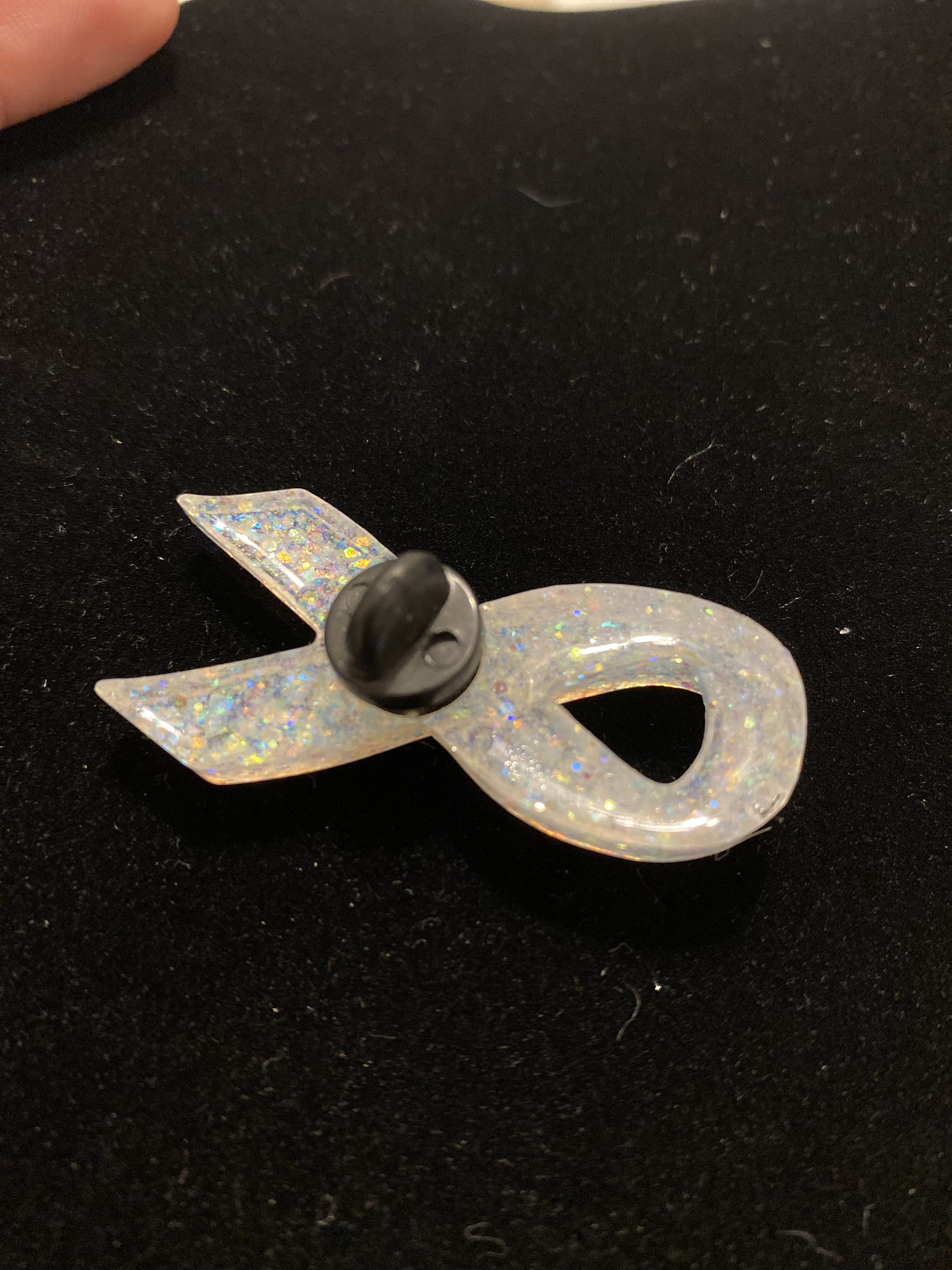 Lung Cancer Awareness Set of 2 Resin Glitter Pins 1.5 Inch & 1 Inch - Etsy