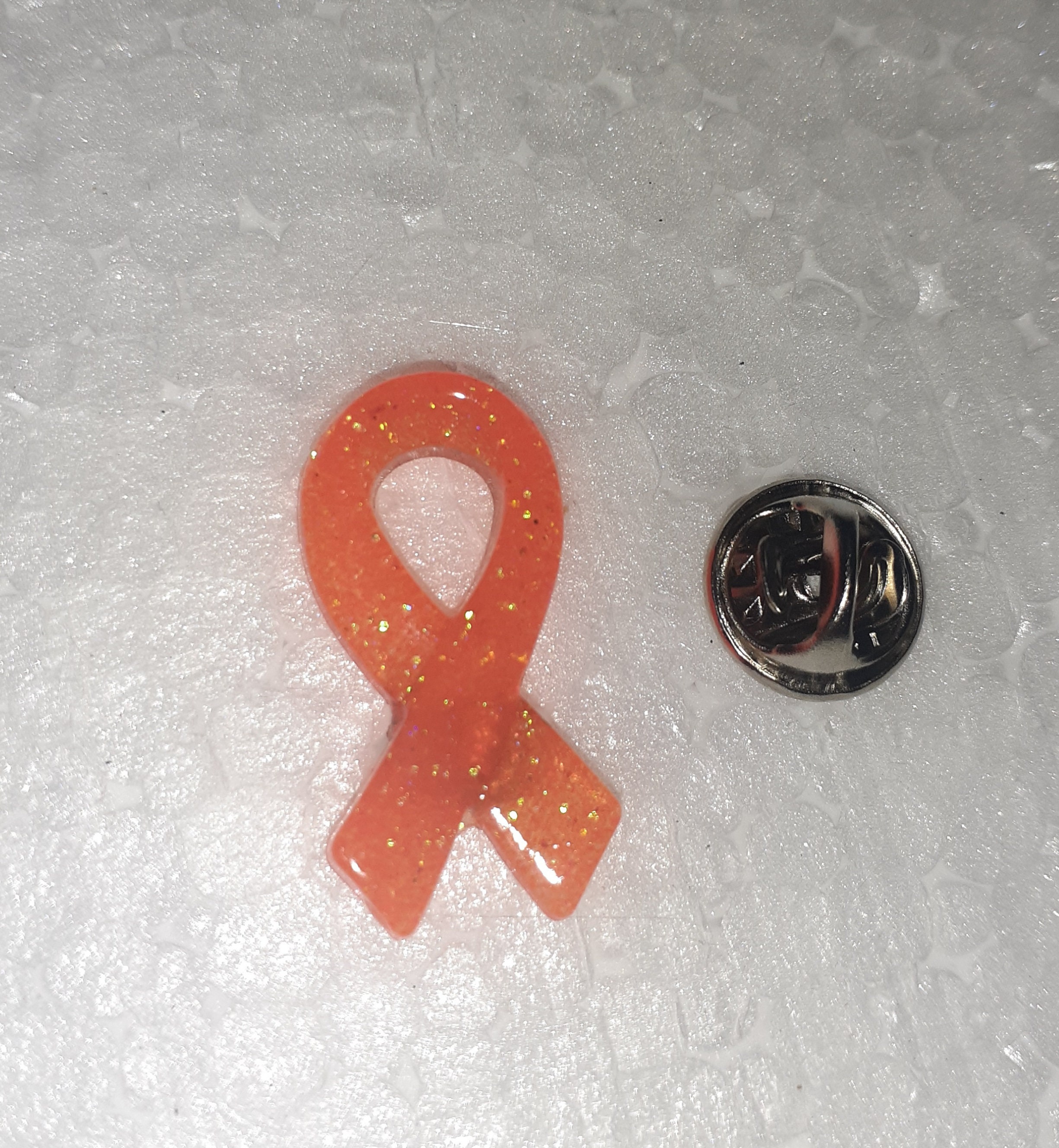 Orange Awareness Ribbon Tattoo