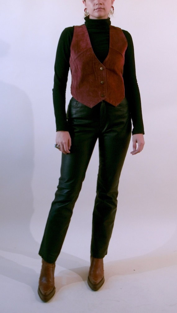 Dusty Rose Suede Vest - Gem