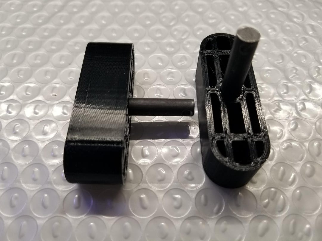 Oblong Futon Rollers - 1 Pair, With Pins Included. Futon Frame Parts ...