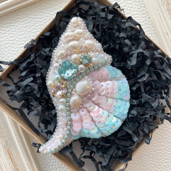 Beaded Brooch - Etsy