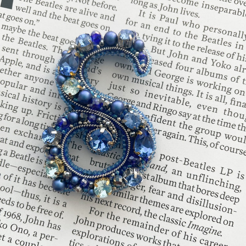 Beaded Brooch - Etsy