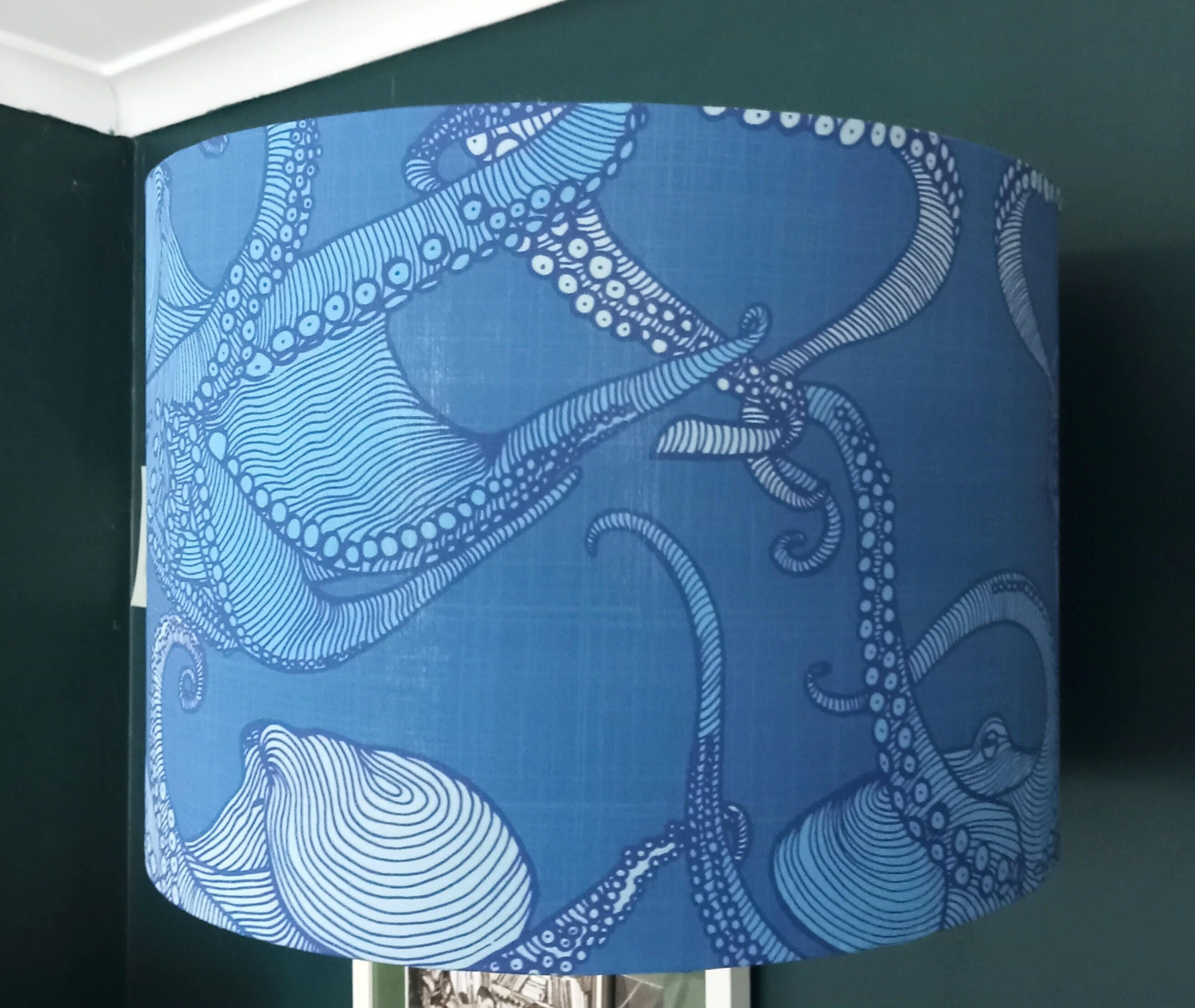 Lamp Shade Sentient in Ocean Blue - Etsy Australia