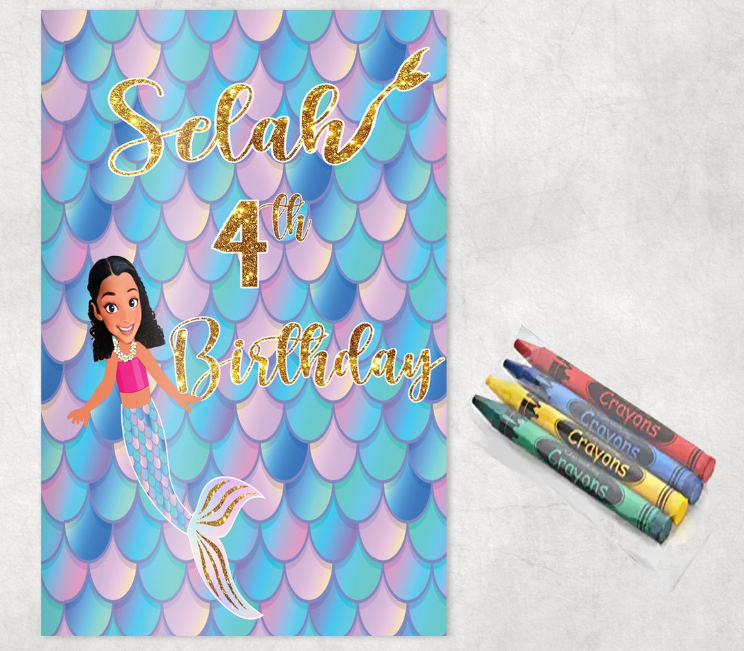 Personalized Coloring Book Party Favors - Etsy