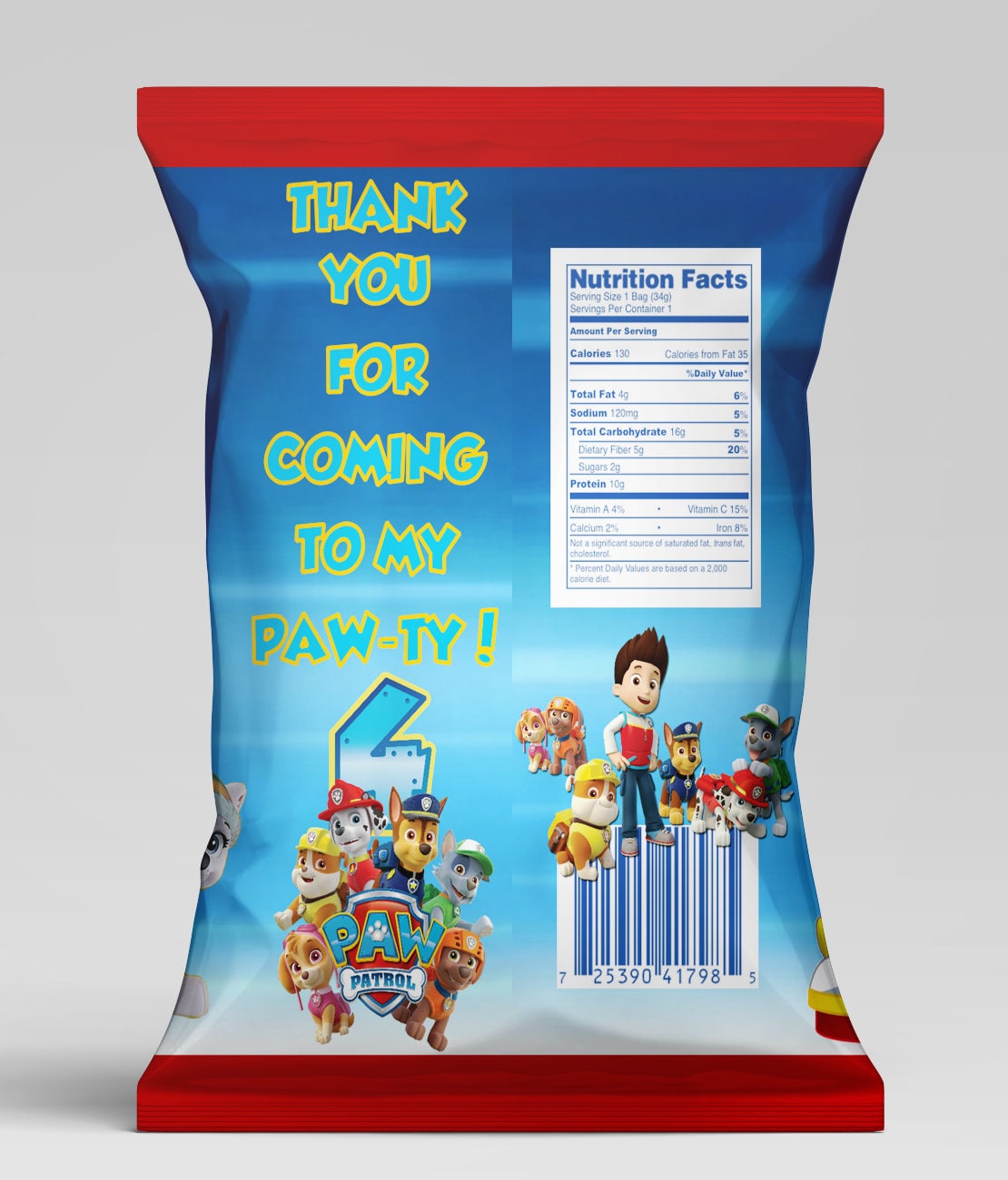 Custom Chip Bag Labels - Etsy