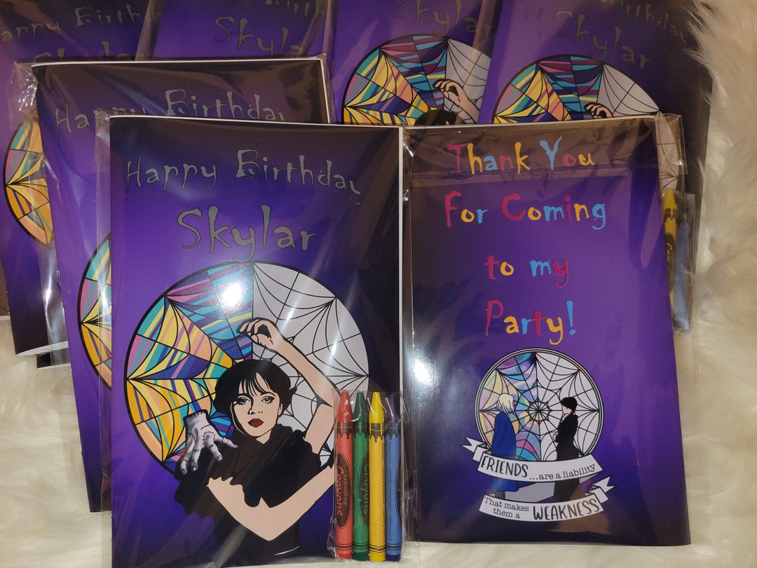 Personalized Coloring Book Party Favor - Etsy