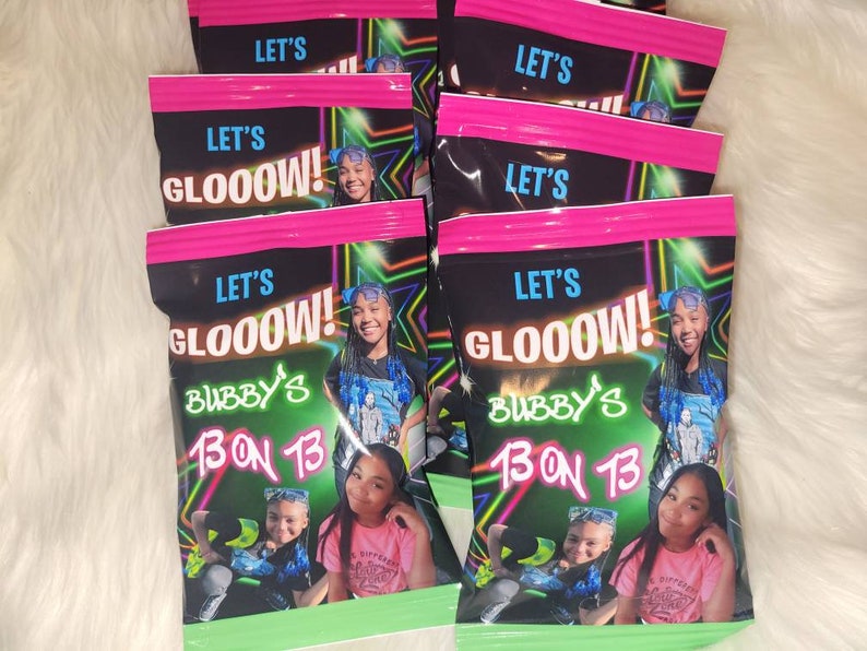 Lets Glow Chip Bag Labels - Etsy