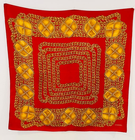Chanel 80s silk scarf - Gem