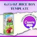 Juice Box Template (6.75oz) - Party Favor Template - Etsy
