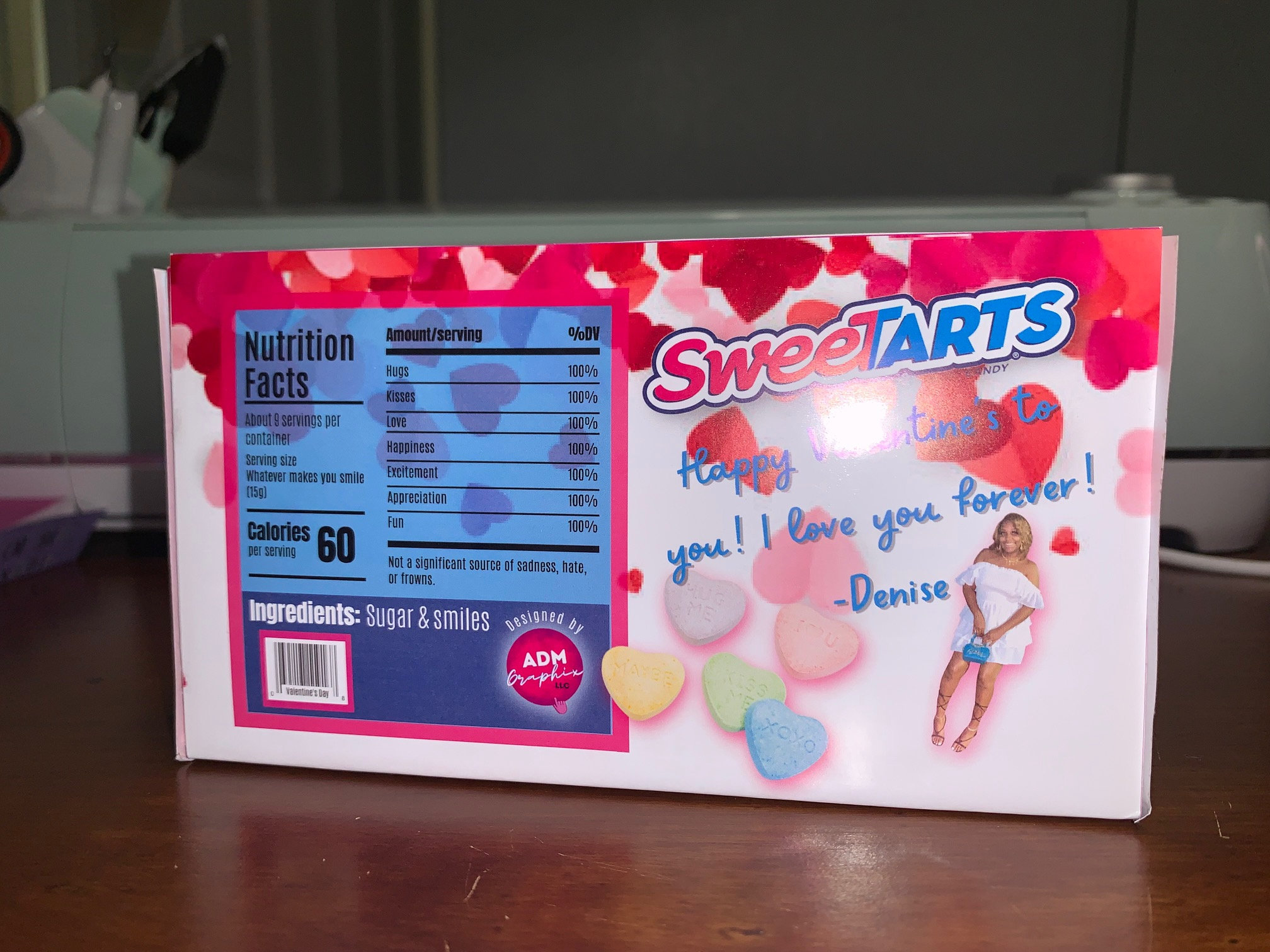 READY-TO-GO Valentine's Day Sweetart Candy Box Template - Etsy