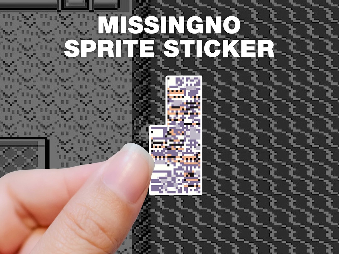 Missingno Pixel Sticker Pokemon Sticker Laptop Sticker - Etsy