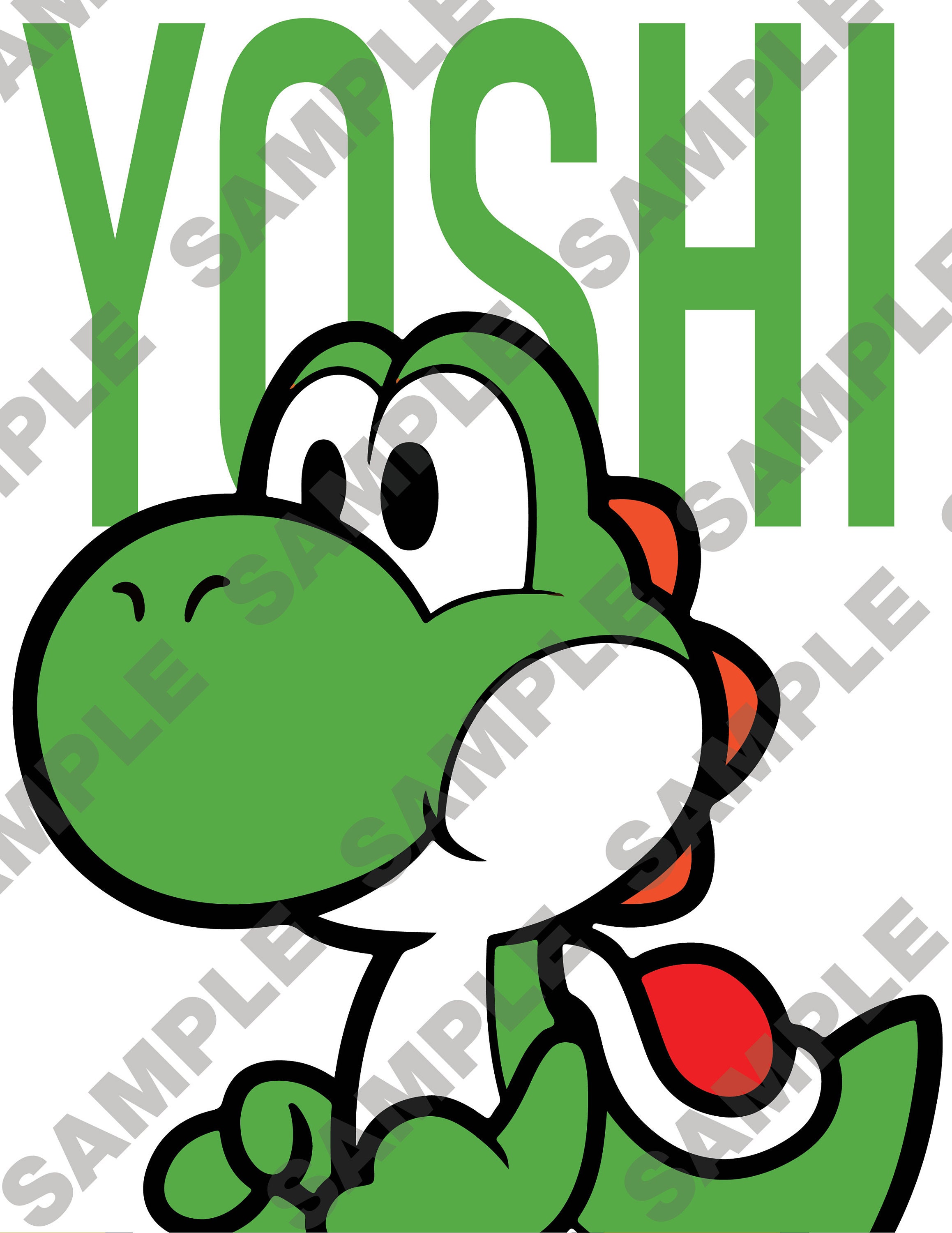 Printable Yoshi Poster: Multiple Sizes Included. Vector - Etsy Australia