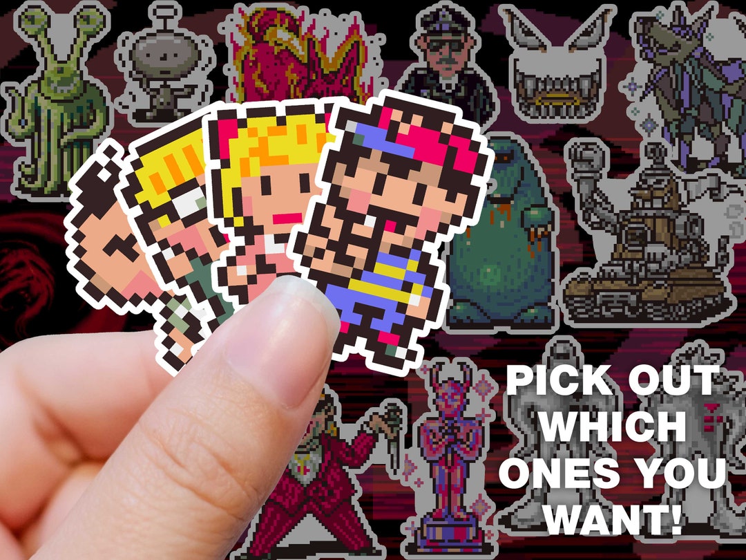 Earthbound Pixel Art Stickers Earthbound Sticker Laptop Sticker Water ...