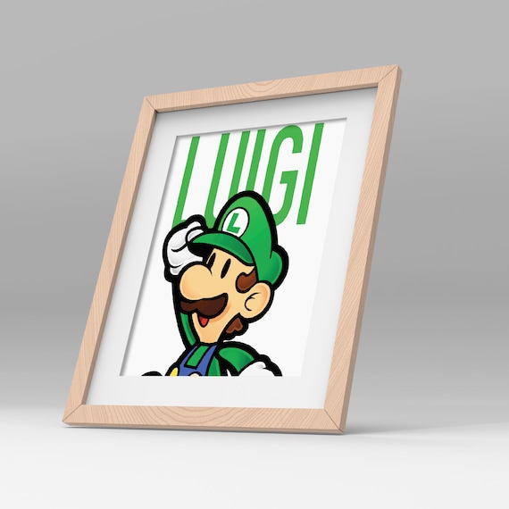 Póster Luigi imprimible: Múltiples tamaños incluidos. Vector - Etsy México