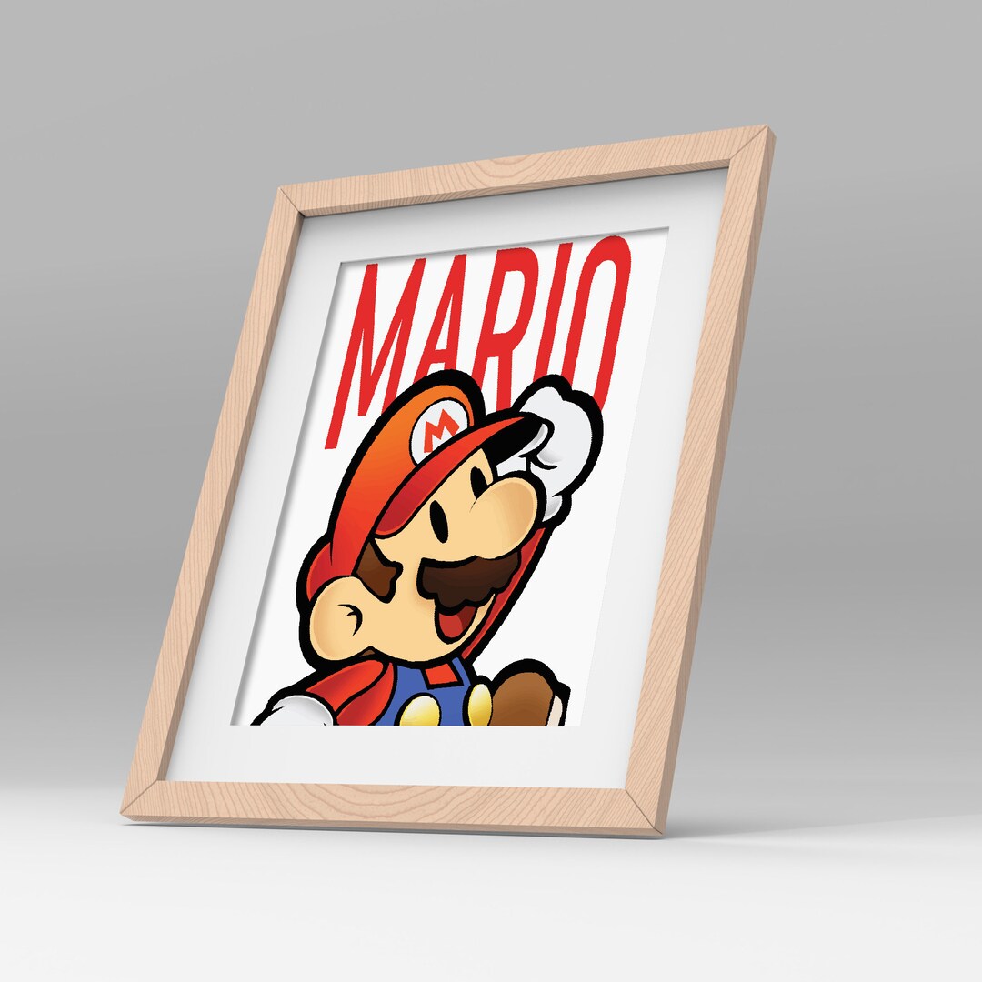Printable Mario Poster: Multiple Sizes Included. Vector Graphic Digital ...