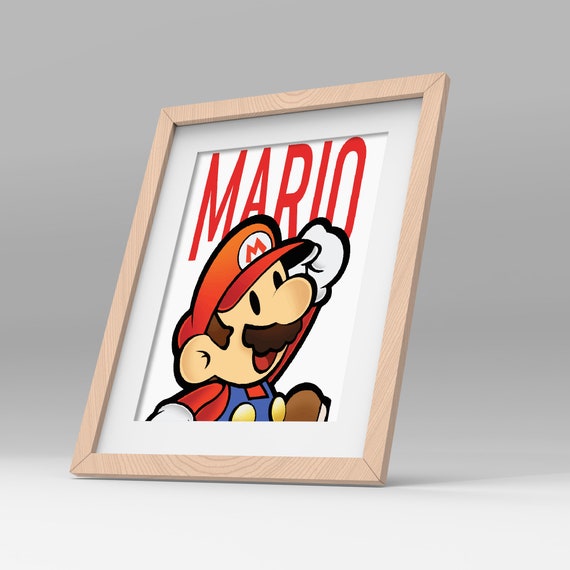 Printable Mario Poster: Multiple Sizes Included. Vector - Etsy