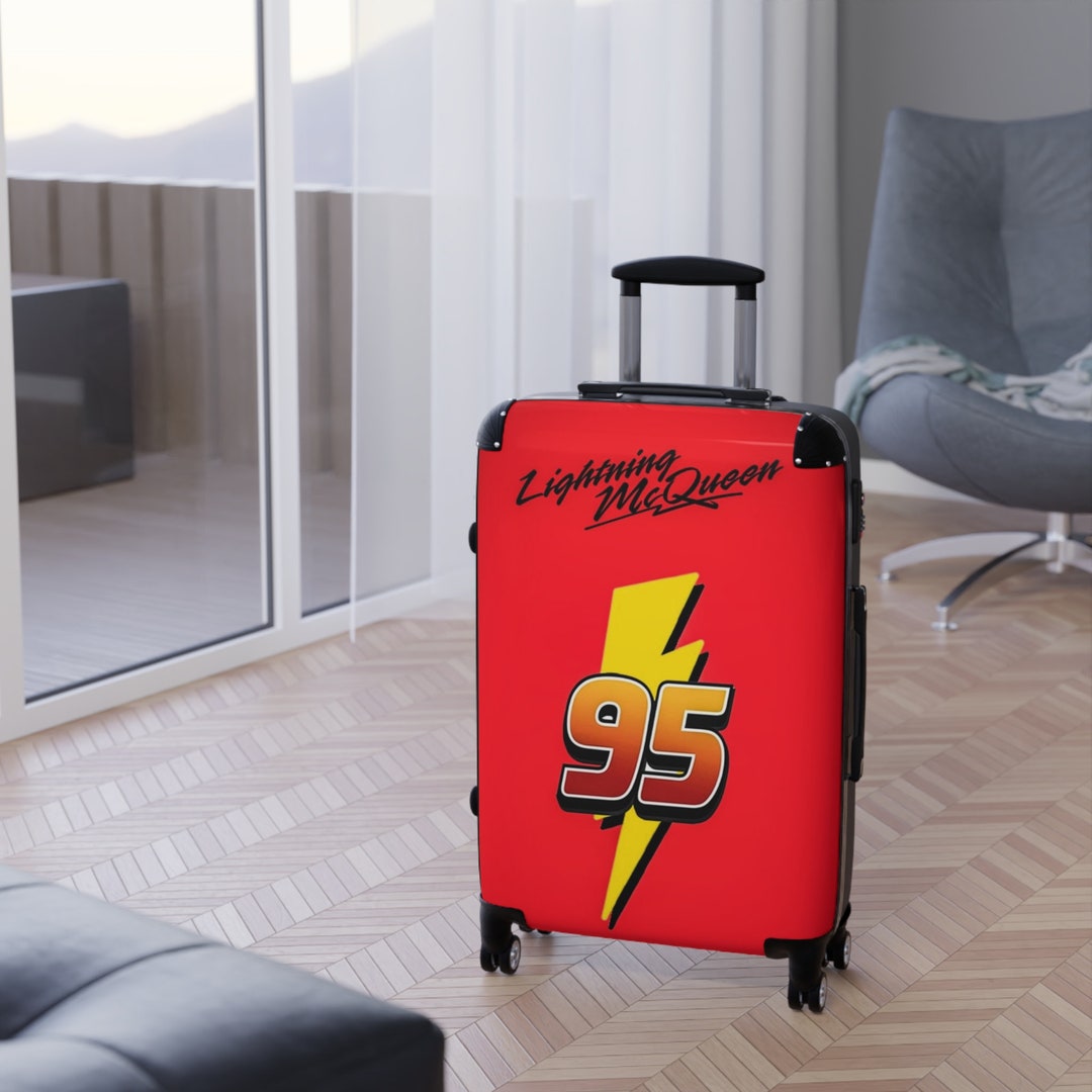 Lightning Mcqueen Style Suitcase Luxury Suitcase Cabin Suitcase Medium ...