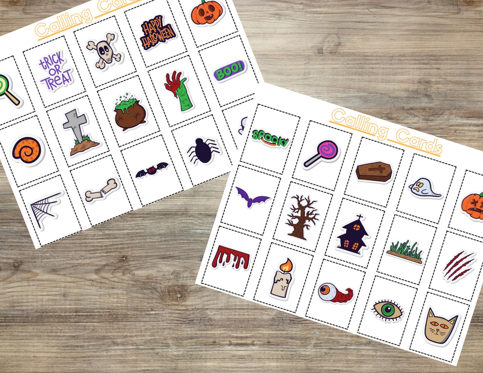 Printable Halloween Bingo Game, Fun Activity for Adults and Kids ...