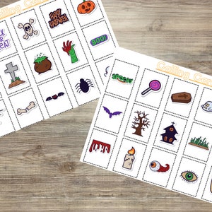 Printable Halloween Bingo Game, Fun Activity for Adults and Kids ...