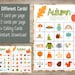 Printable Autumn Bingo Cards, Fall Leaves Bingo Game, Seasonal Bingo ...