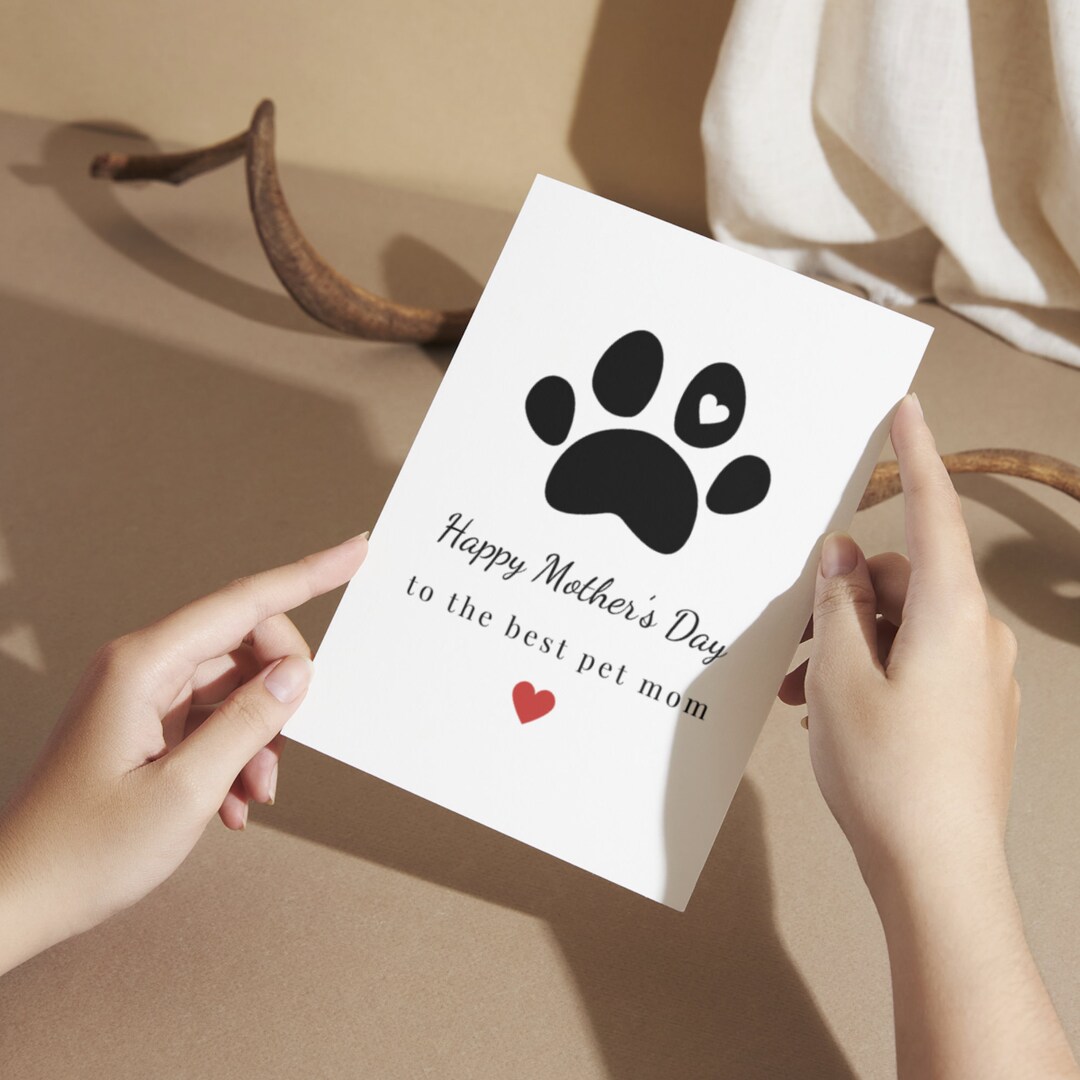 Happy Mother's Day Card From Pet to Mom, Pet Mothers Day Cards, Mother ...