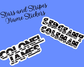 Flag Name Sticker - Etsy