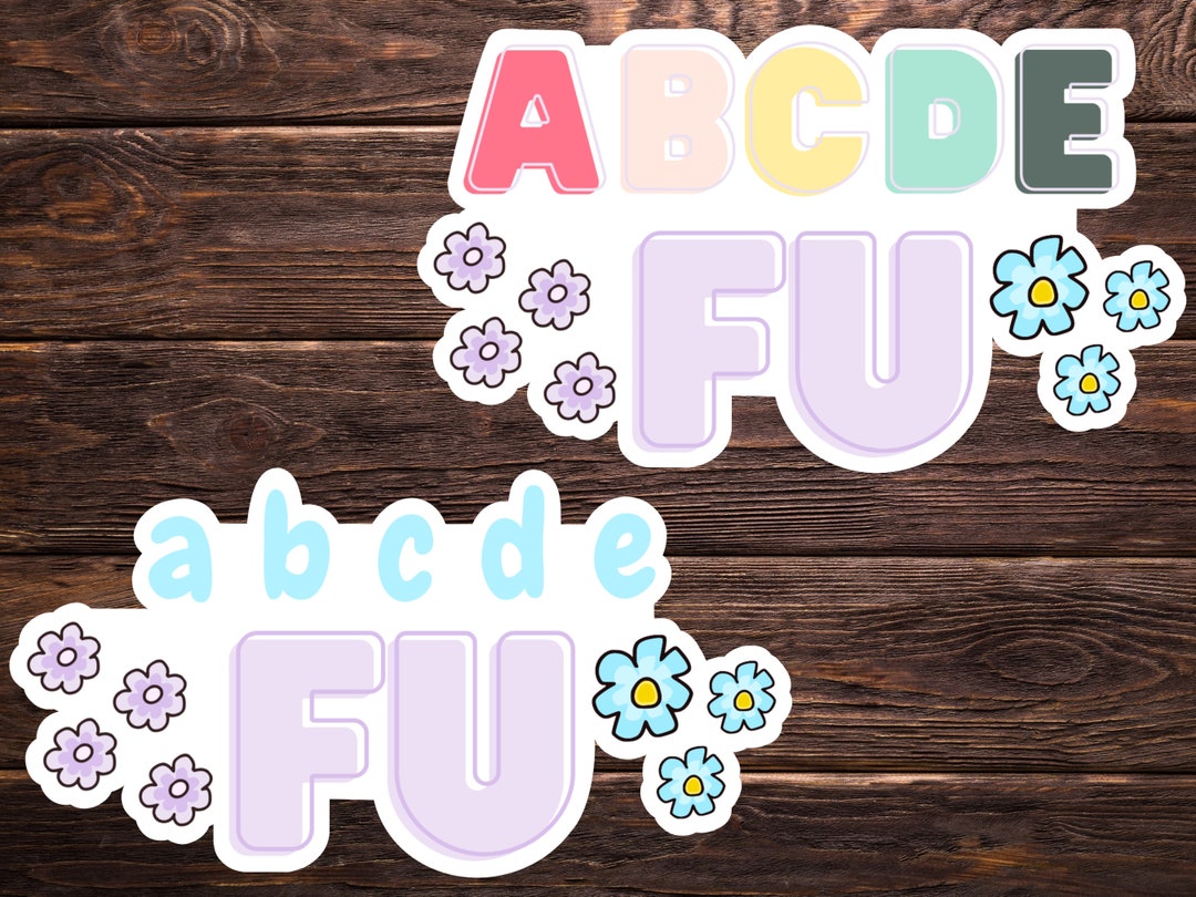 ABCDE FU Sticker Funny Sticker Dark Humor Best Friend Gift - Etsy