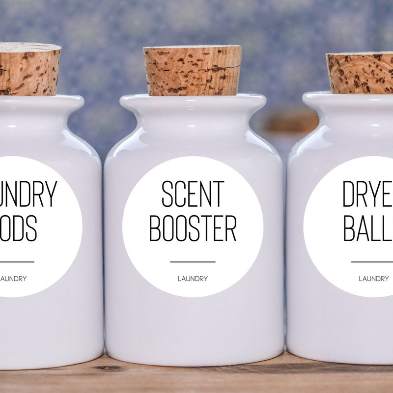 Laundry Labels for Jars - Etsy
