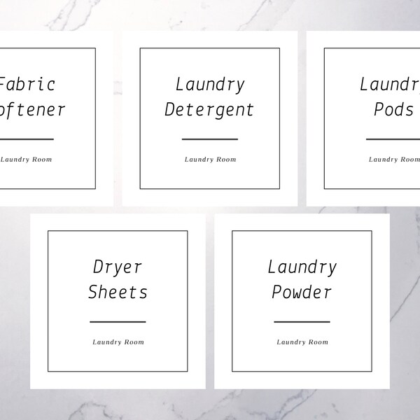 Laundry Labels - Etsy